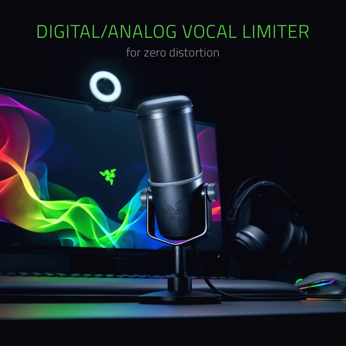 Razer Seiren Elite Studio-Grade Multi-Pattern USB Digital Microphone ...