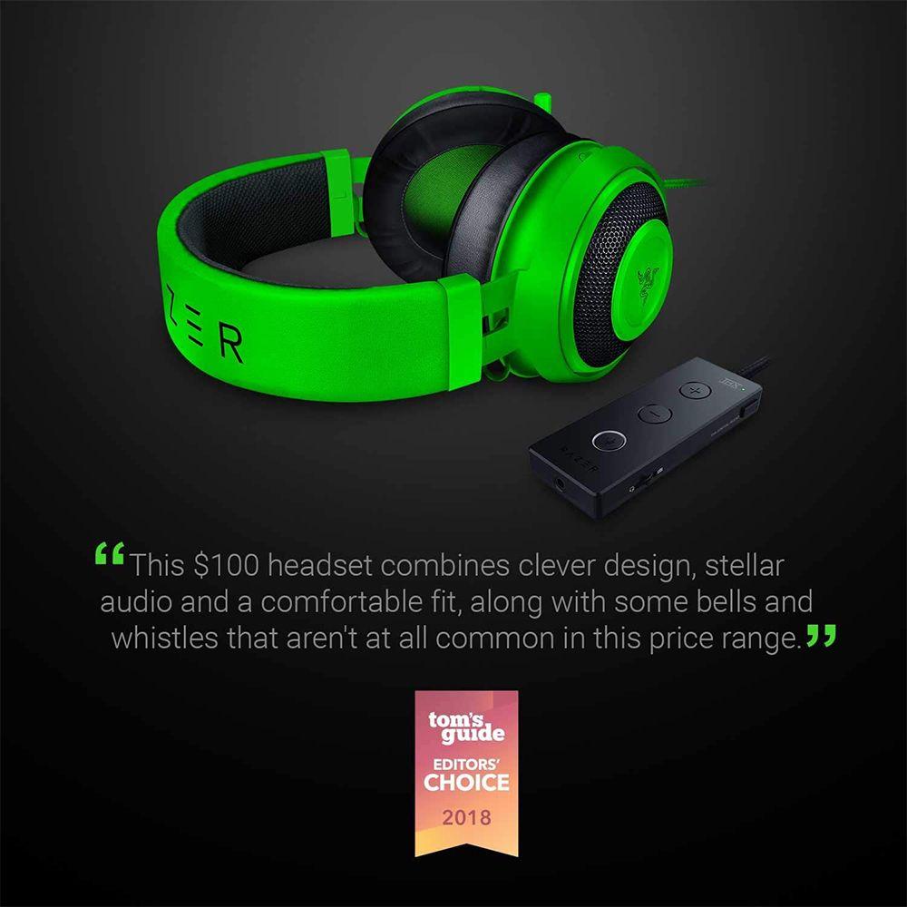 Razer Kraken Tournament Edition Wired Gaming Headset with USB Audio Co ...