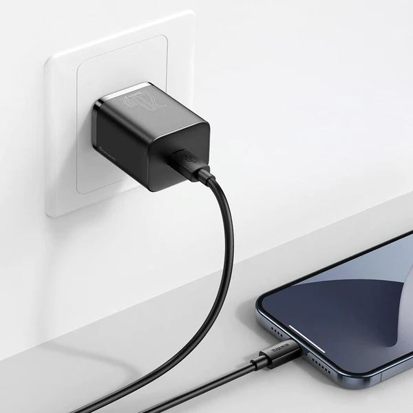 BASEUS GaN5 Fast Charger Adapter 1C 20W CN Plug Set Wall Charger (Mini ...