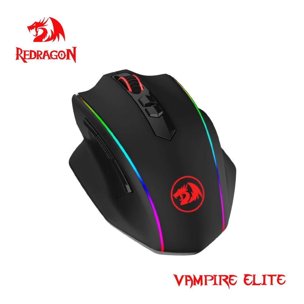 Redragon M686 Wireless Gaming Mouse 16000 DPI Gamer Mouse RGB ...