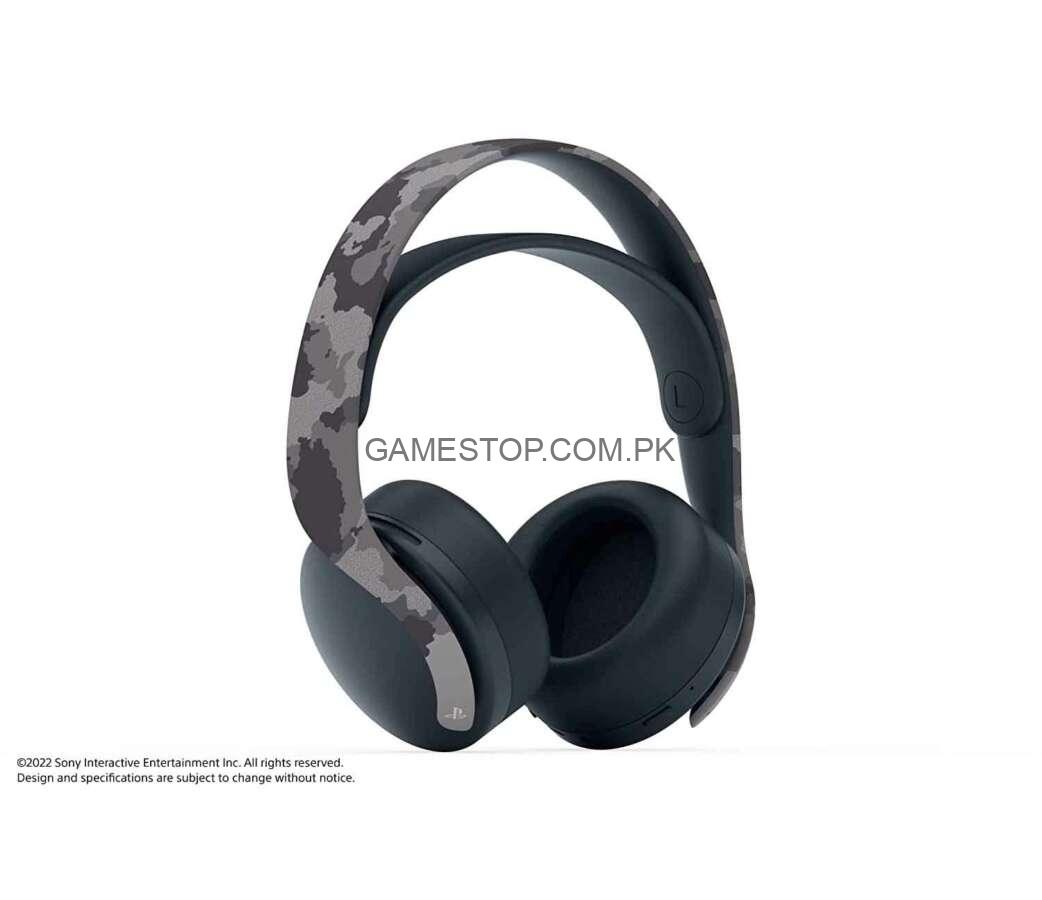 PlayStation Pulse 3D Wireless Headset - (Gray Camouflage) – GameStop ...