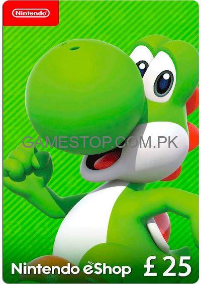 Nintendo eShop £25 card (UK) (25 GBP) – GameStop Pakistan